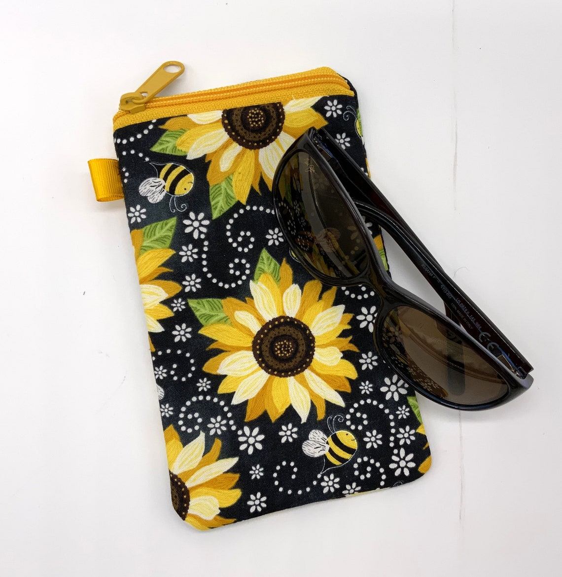 Sunglass Case Padded Eyeglass Pouch Cotton Zipper Eyewear - Etsy