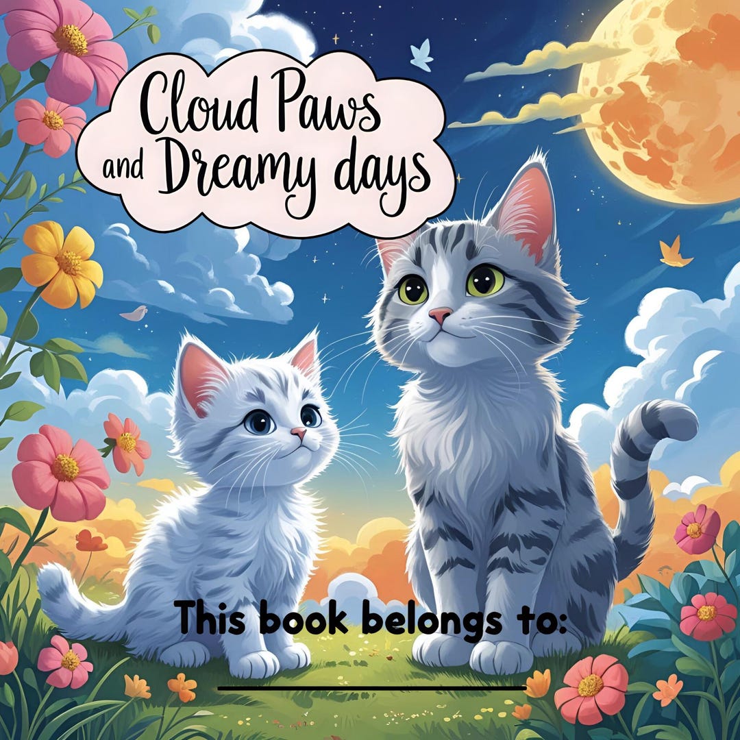 Cloud Paws and Dreamy Days – Printable Whimsical Children's Book ...