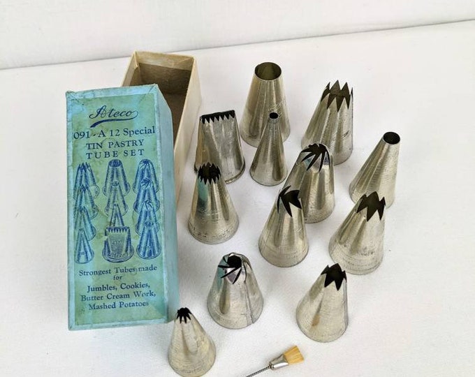 Vintage Ateco Cake Decorating Pastry Piping Tip Set - Etsy