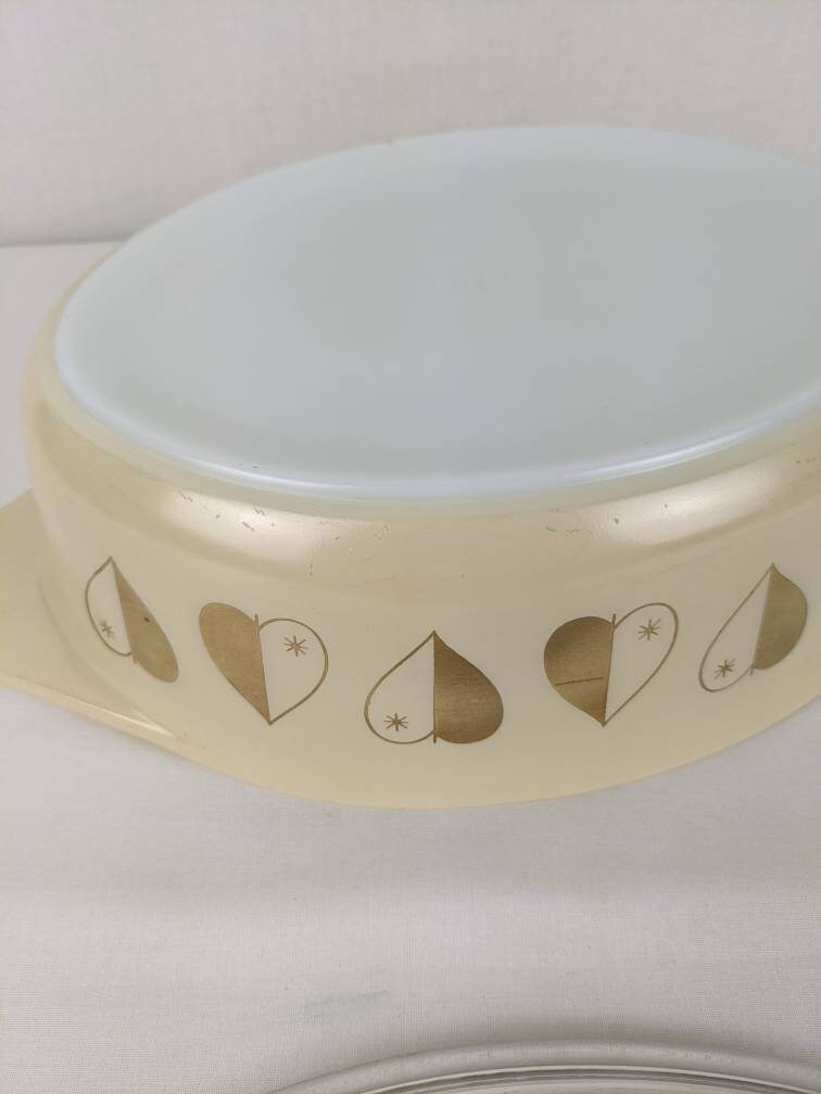 Pyrex Golden Hearts Cinderella Covered Casserole With Warming Cradle - Etsy