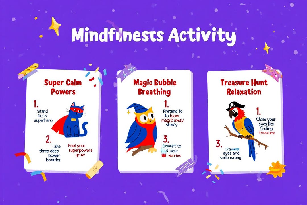 Children’s Mindfulness Technique Chart - Bundle - Etsy