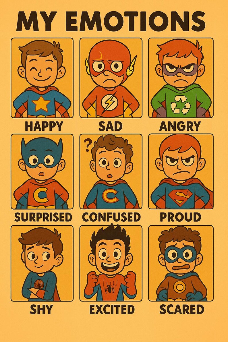 Childrens Emotional Support Charts - Bundle - Etsy