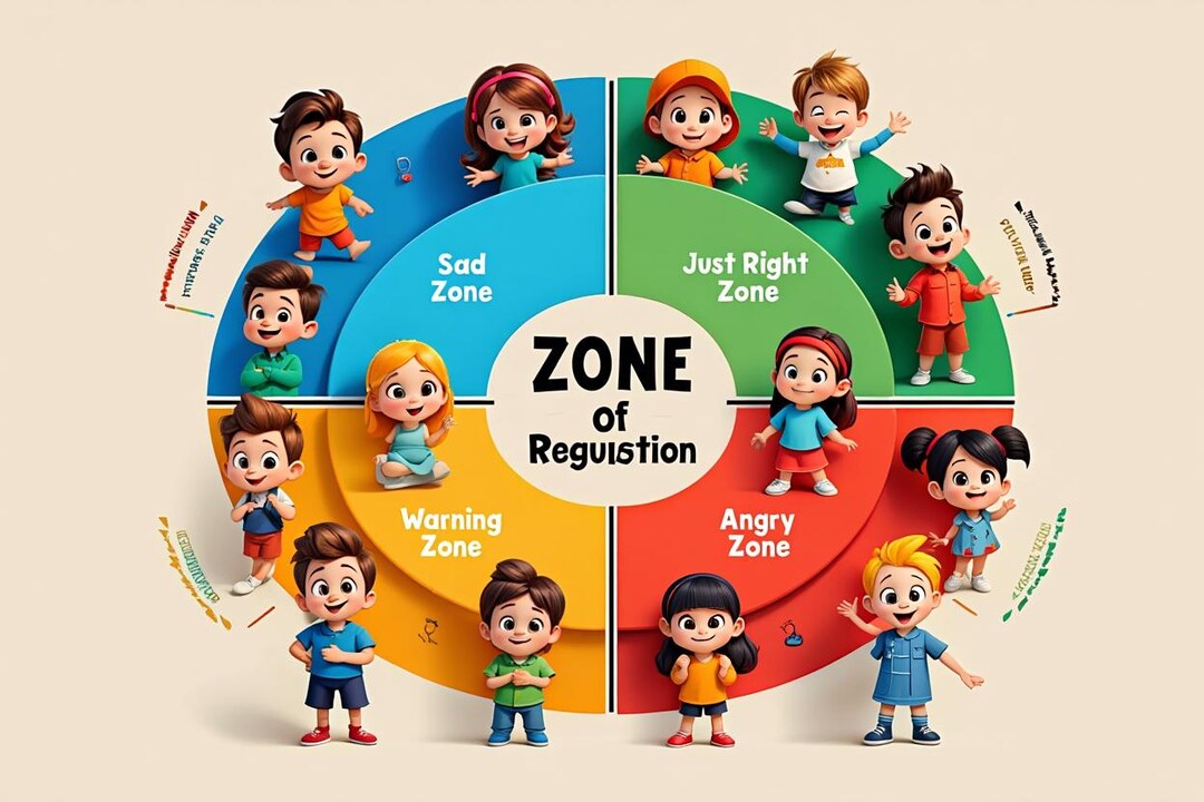 Children’s Zone of Regulation Chart - Etsy