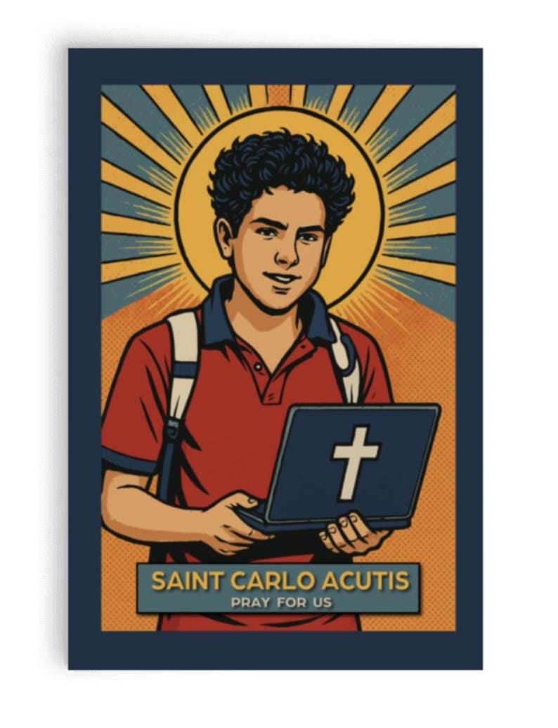 Saint Carlo Acutis Poster #1 Limited Edition Catholic Saint Art ...