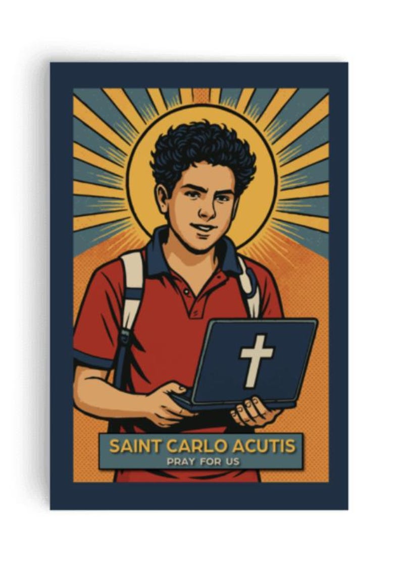 Saint Carlo Acutis Poster #1 Limited Edition Catholic Saint Art ...