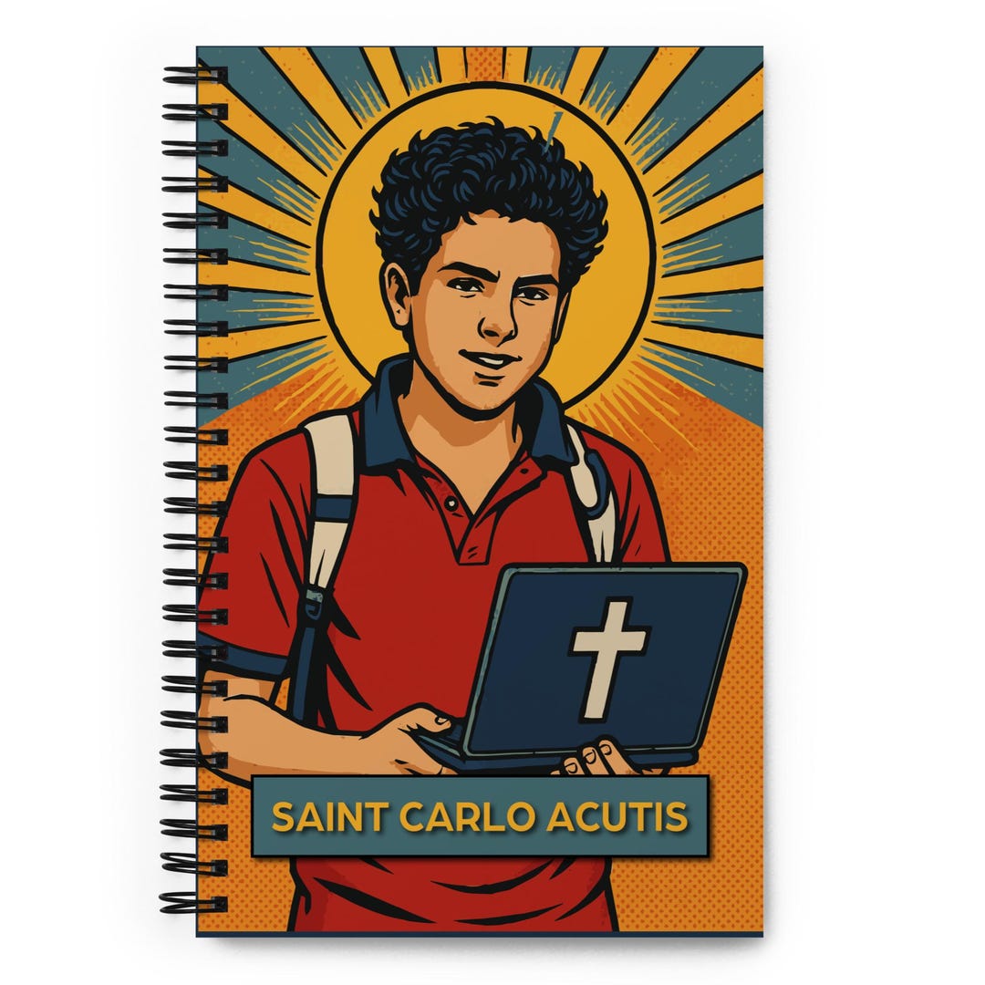 Saint Carlo Acutis Spiral Notebook – Catholic Journal | Inspirational ...