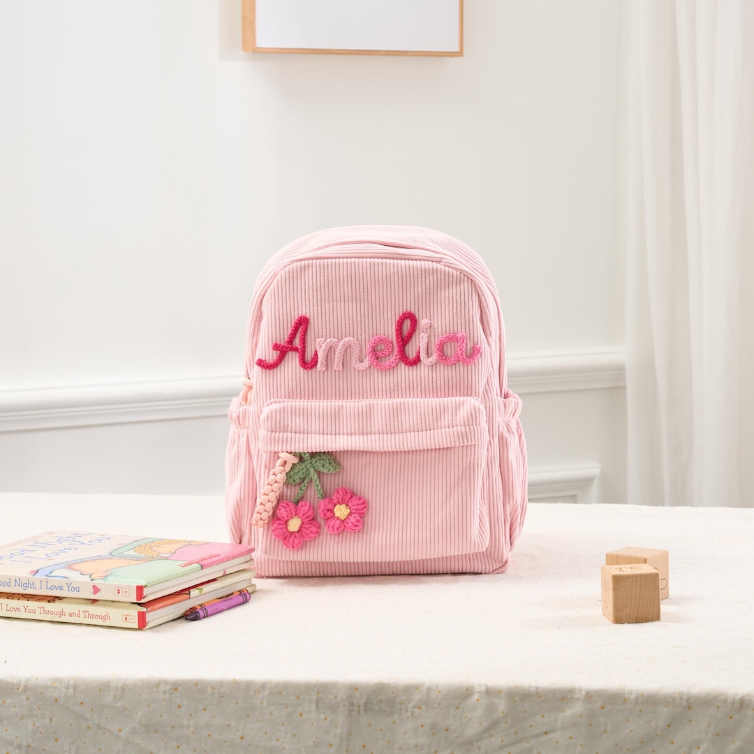 Personalized Mini Kids Backpack – Custom Name Small Toddler Bag ...