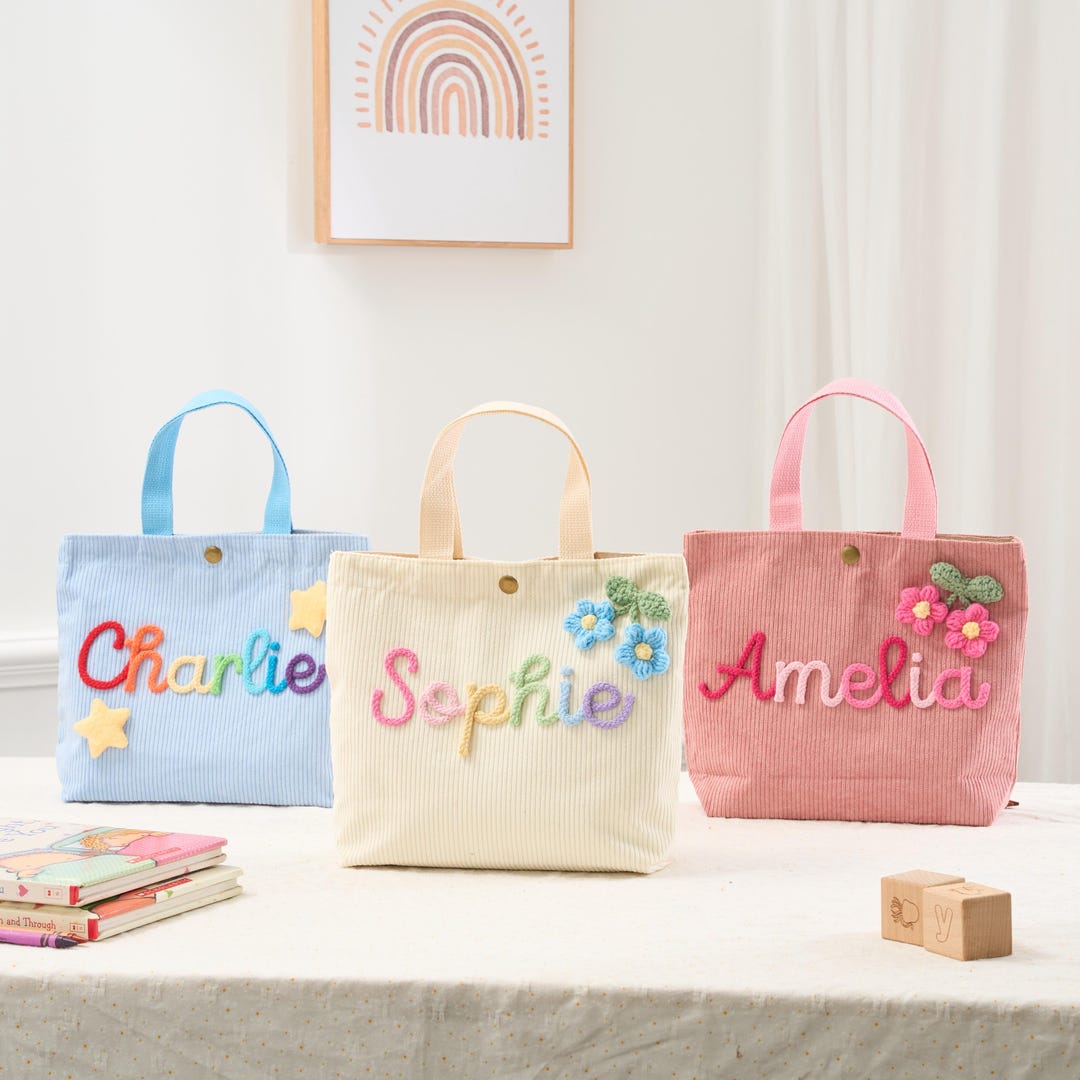 Personalized Name Tote Handbag: Custom Children's Gift, Custom Name ...