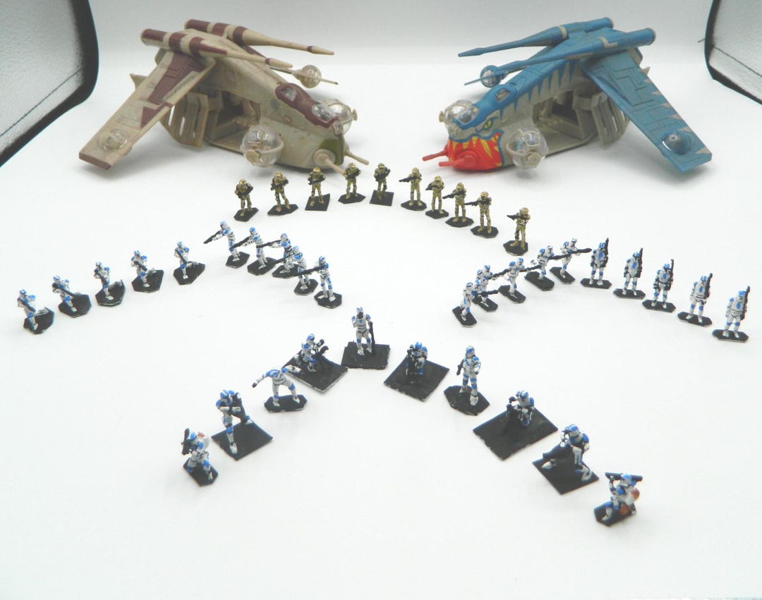3d Printed Mini Star Wars Clone Trooper Platoon 10 Pk. - Etsy