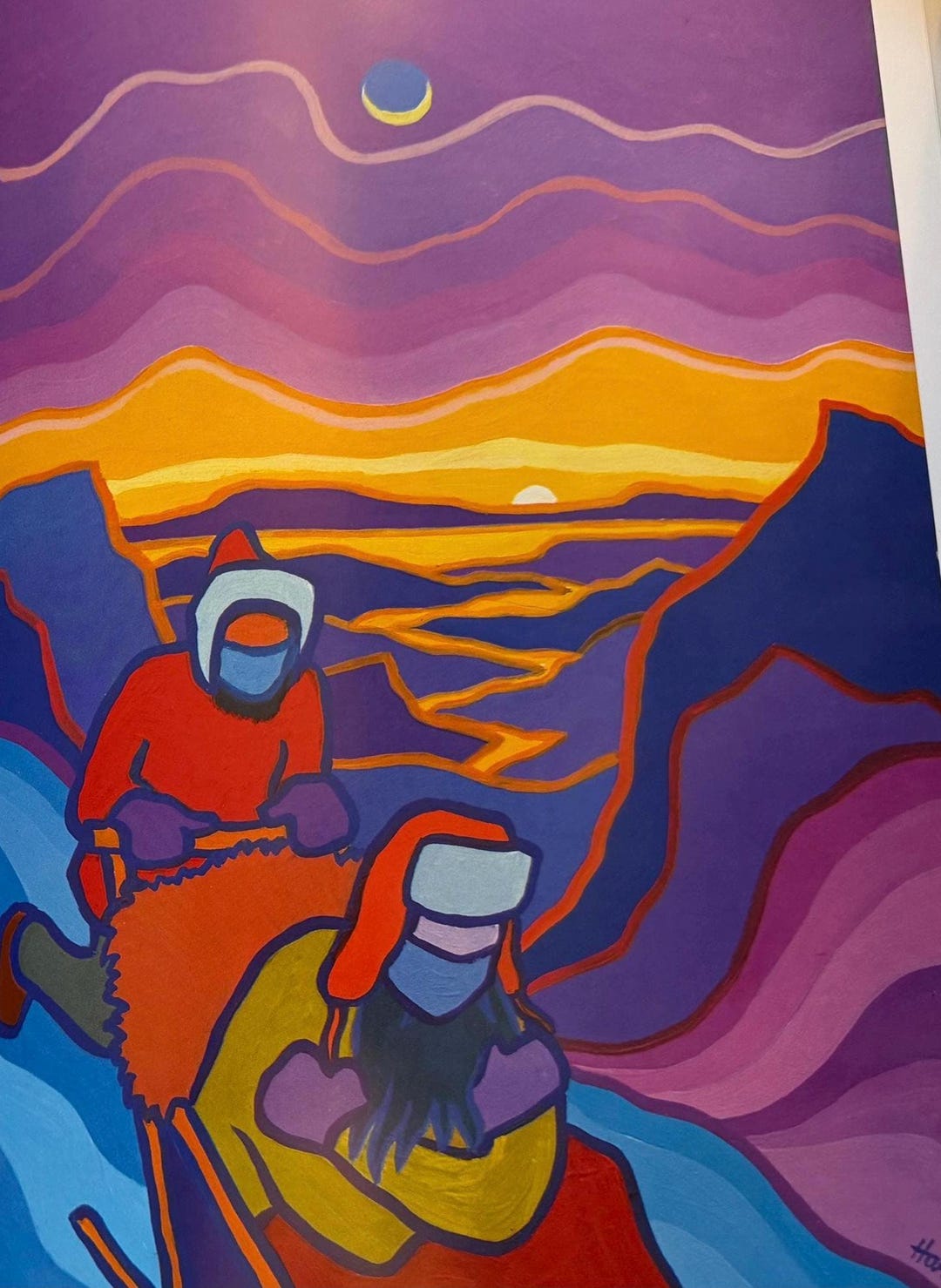 Ted Harrison Illustrated Childrens Book, Cremation of Sam Mcgee ...