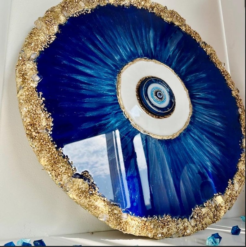 Evil Eye Wall Hanging, Handmade Evil Eye Wall Art, Home Decoration ...