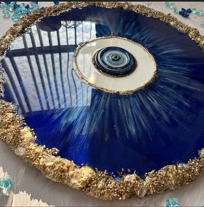 Evil Eye Wall Hanging, Handmade Evil Eye Wall Art, Home Decoration ...