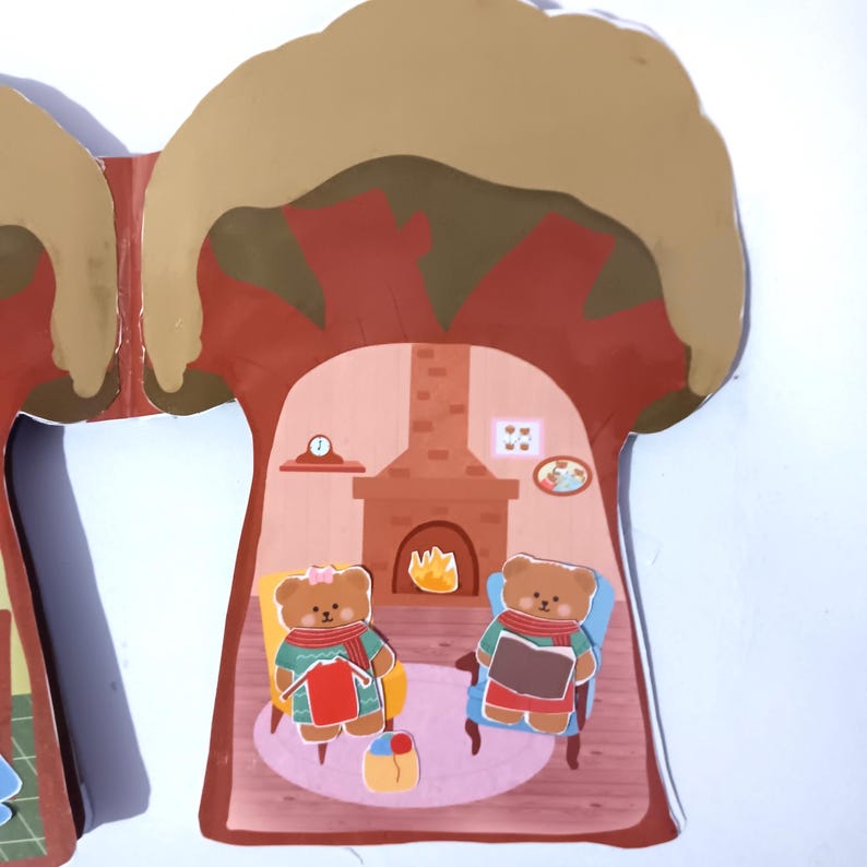 Bear Treehouse Paper Model Template - Etsy