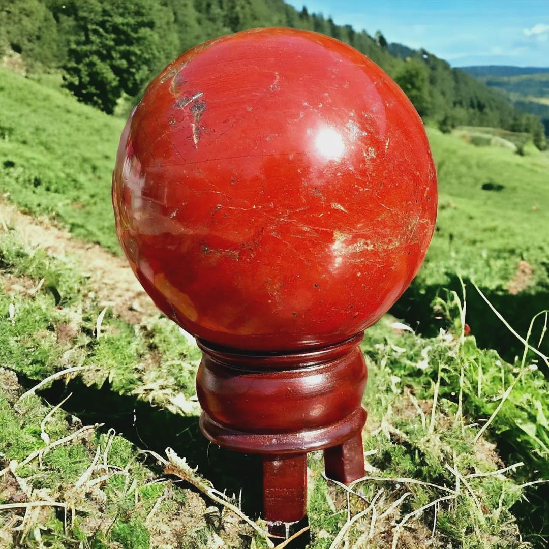 Red Jasper Ball Sphere 100.MM - Etsy