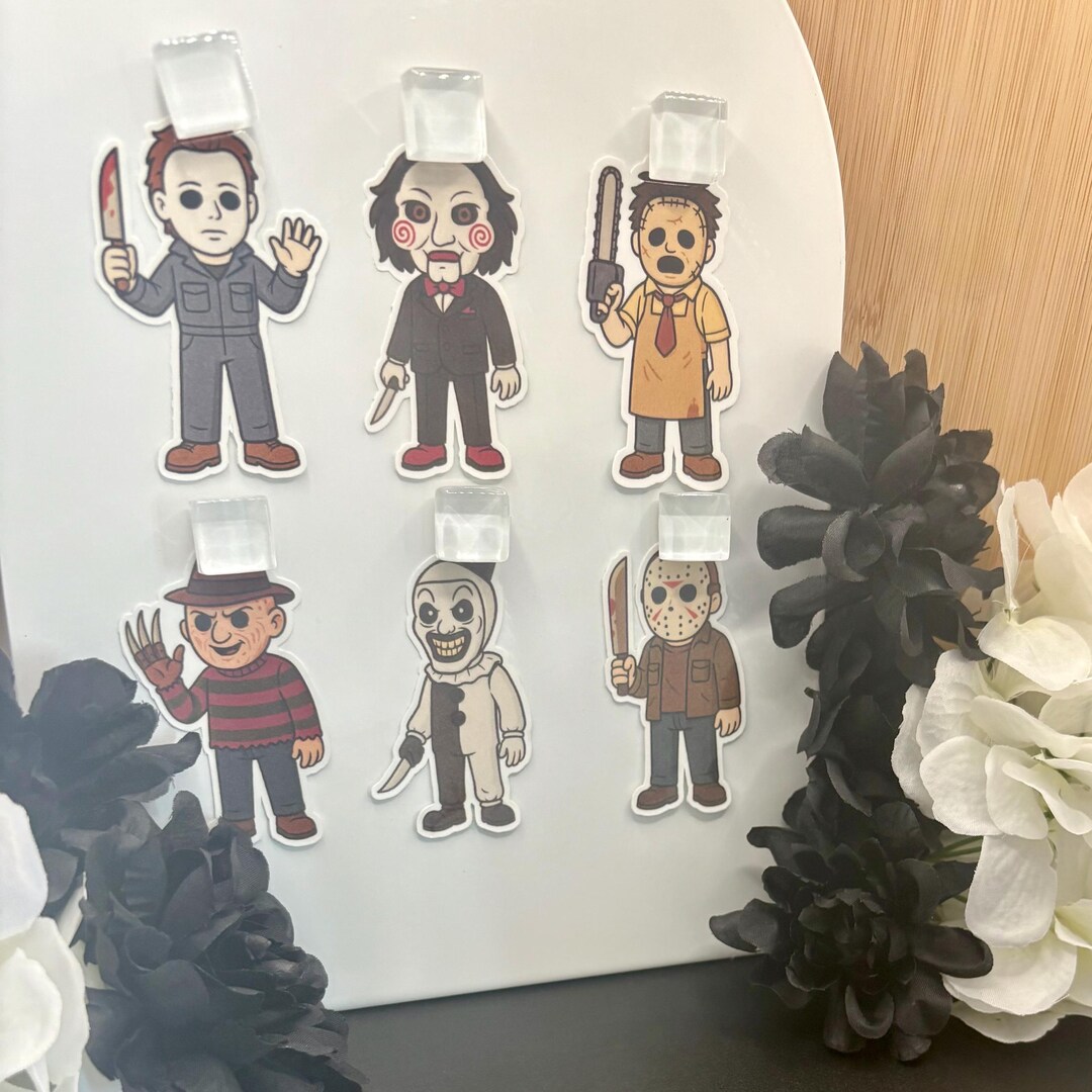Cartoon Horror Movie Character Stickers (vinyl Waterproof + Set of 6 ...