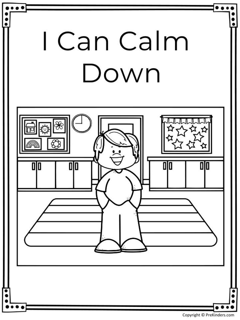Calm Down Corner Printables: Emotion Regulation Tools for Preschool ...