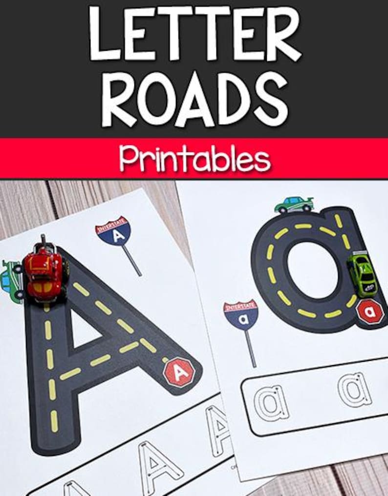 Letter Roads Alphabet Printables – Fun Transportation-themed Letter ...