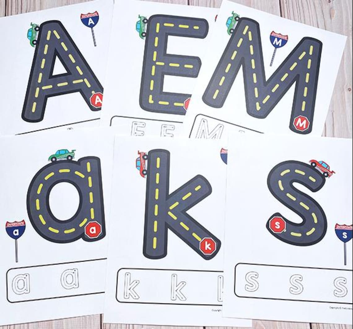 Letter Roads Alphabet Printables – Fun Transportation-themed Letter ...