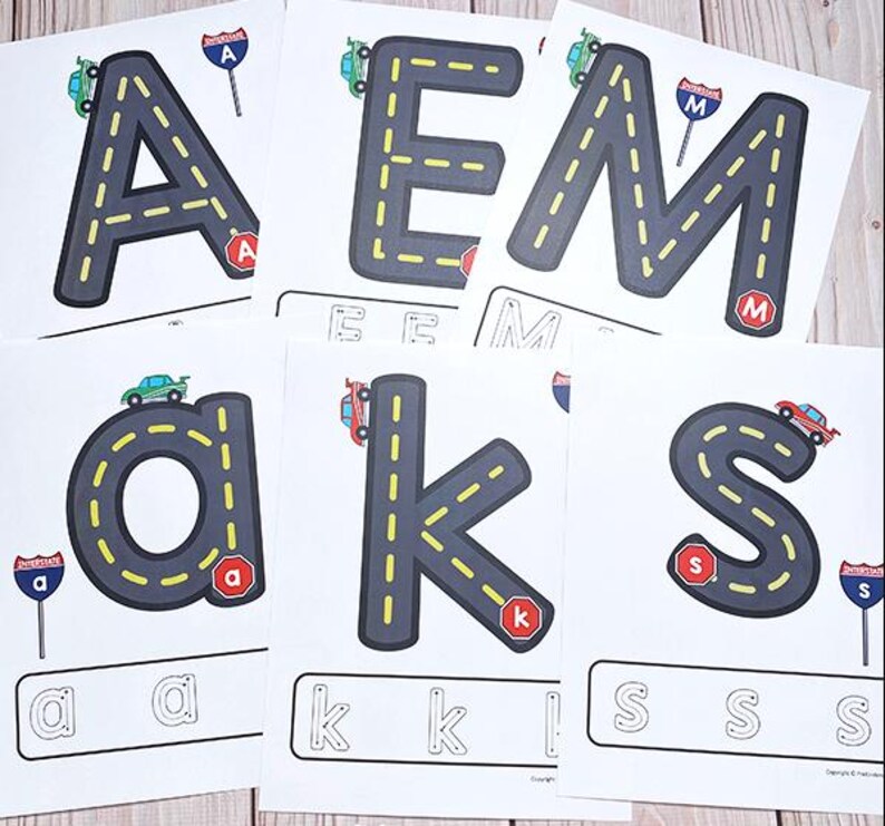 Letter Roads Alphabet Printables – Fun Transportation-themed Letter ...
