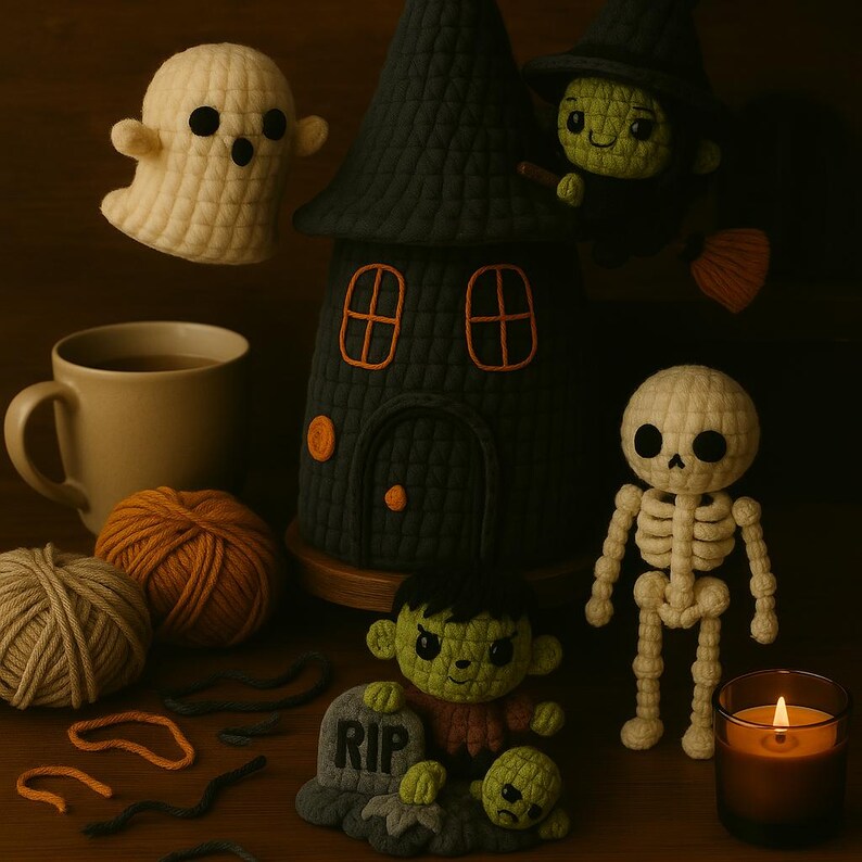 Crochet Haunted House Pattern: Spooky Halloween Amigurumi (PDF Pattern ...