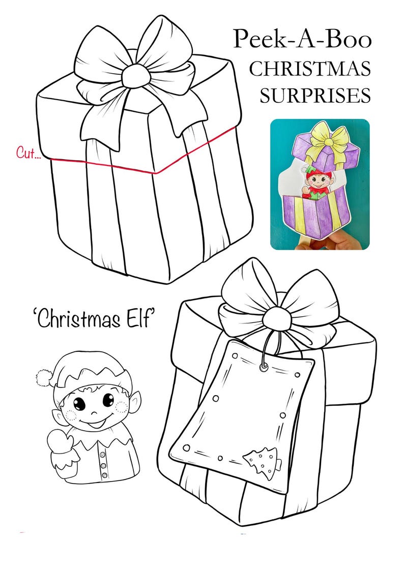 Printable Christmas Elf, Snowman, Reindeer Puppets Craft (PDF) - Etsy