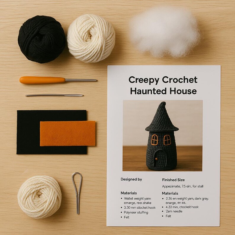 Crochet Haunted House Pattern: Spooky Halloween Amigurumi (PDF Pattern ...
