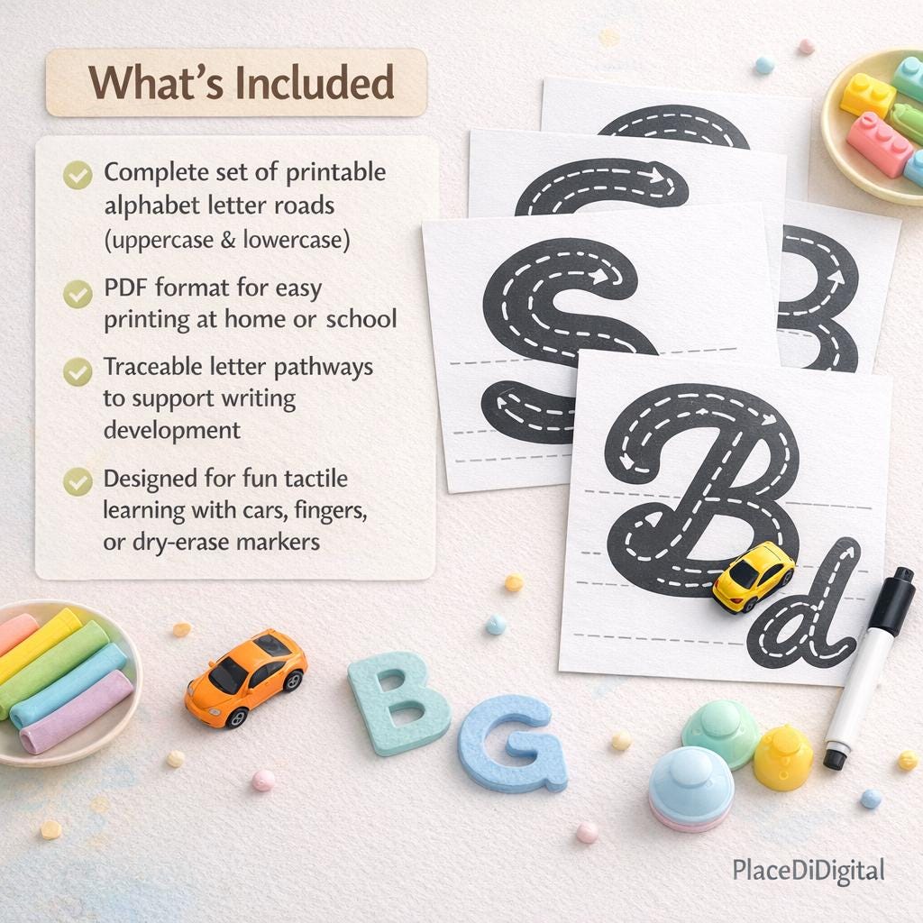 Letter Roads Alphabet Printables – Fun Transportation-themed Letter ...