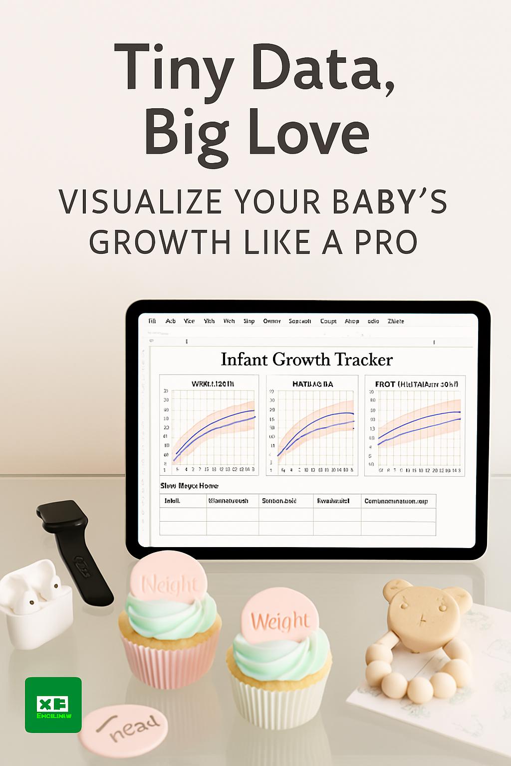 Infant Growth Chart Excel & Google Sheets | Baby Percentile Tracker ...