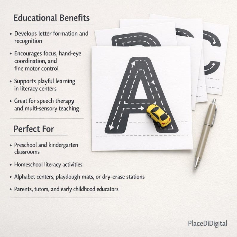 Letter Roads Alphabet Printables – Fun Transportation-themed Letter ...