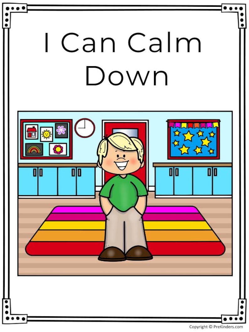 Calm Down Corner Printables: Emotion Regulation Tools for Preschool ...