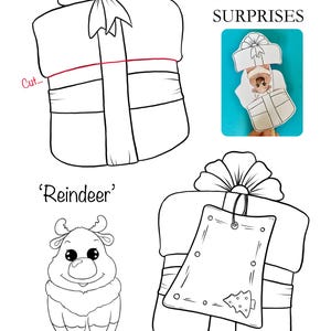 Printable Christmas Elf, Snowman, Reindeer Puppets Craft (PDF) - Etsy