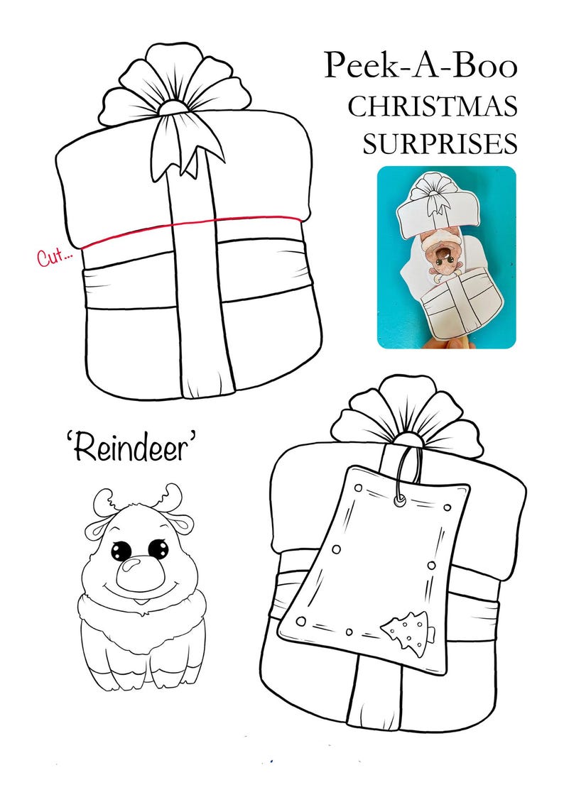 Printable Christmas Elf, Snowman, Reindeer Puppets Craft (PDF) - Etsy