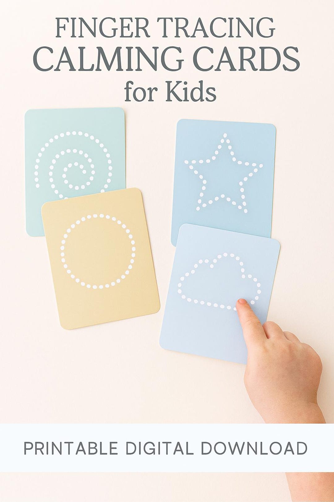 Finger Tracing Calming Cards – Sensory Tool for Kids to Reduce Anxiety ...