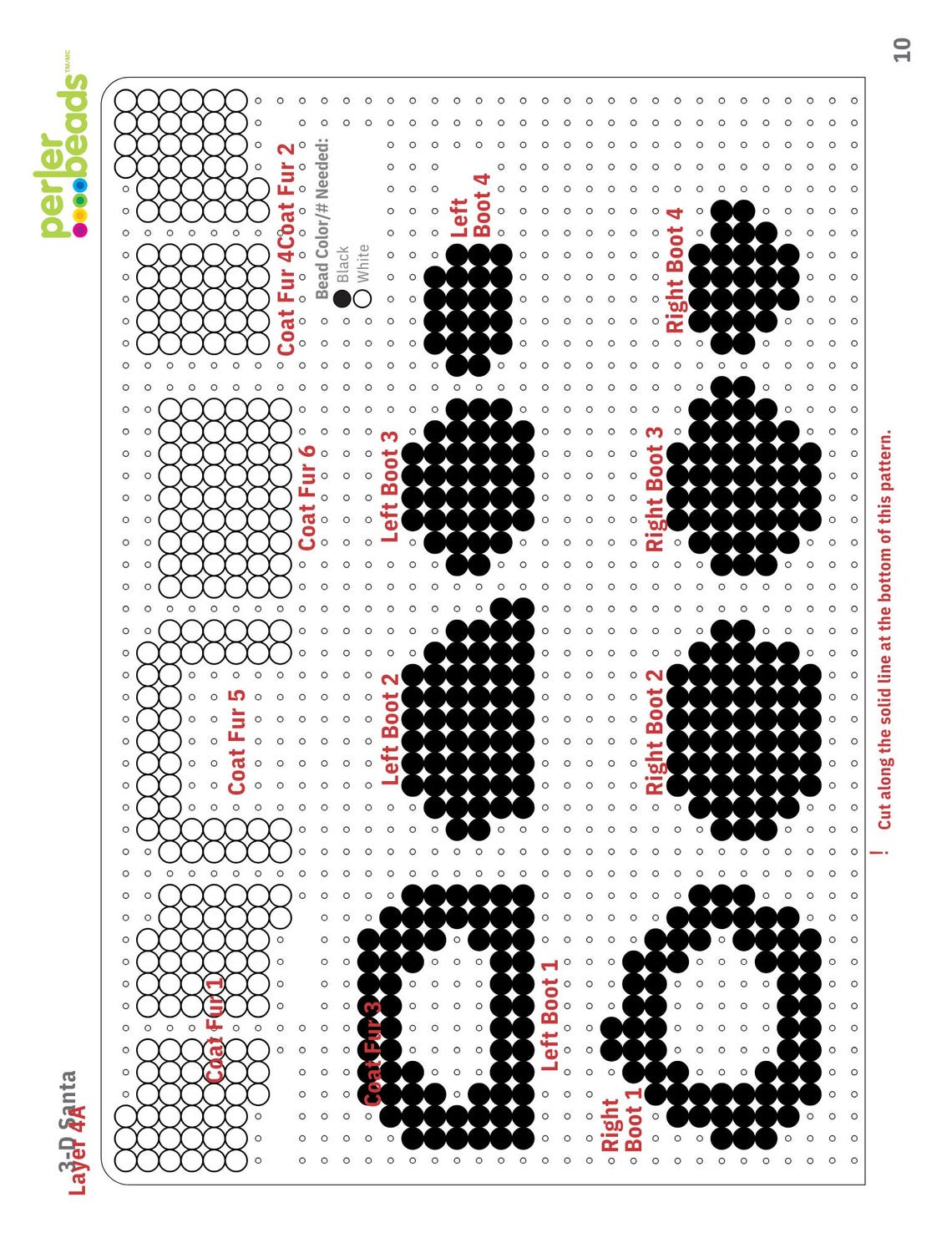 3D Santa Perler Bead Kit – Handmade Christmas Decoration - Etsy