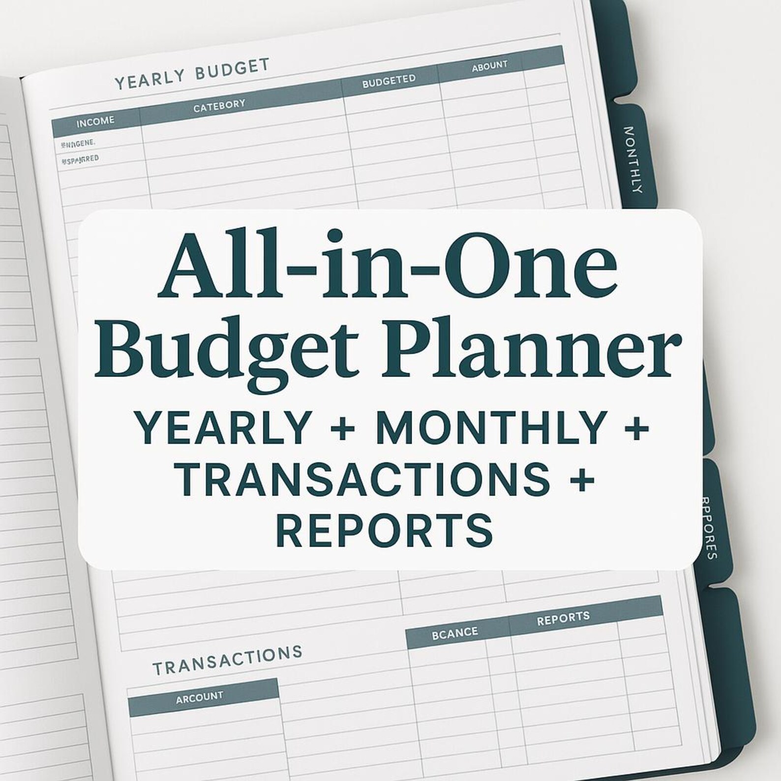 Money Manager Spreadsheet for Excel and Google Sheets | Budget Planner ...