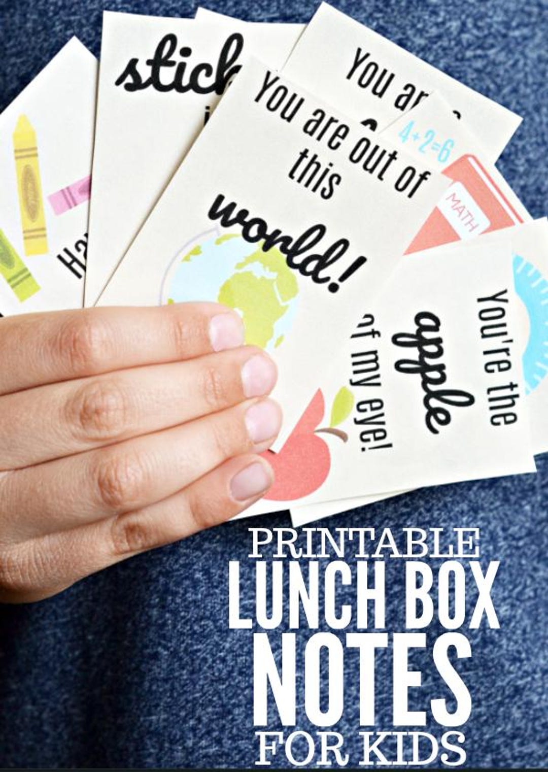 Printable Lunch Box Notes – Fun School Lunch Cards (digital Download ...