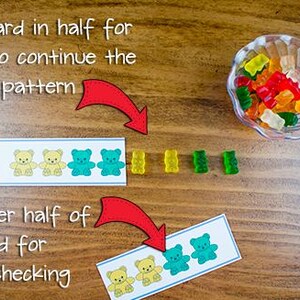 Gummy Bear Math Printables: Sorting, Counting, Patterns (pre-k ...