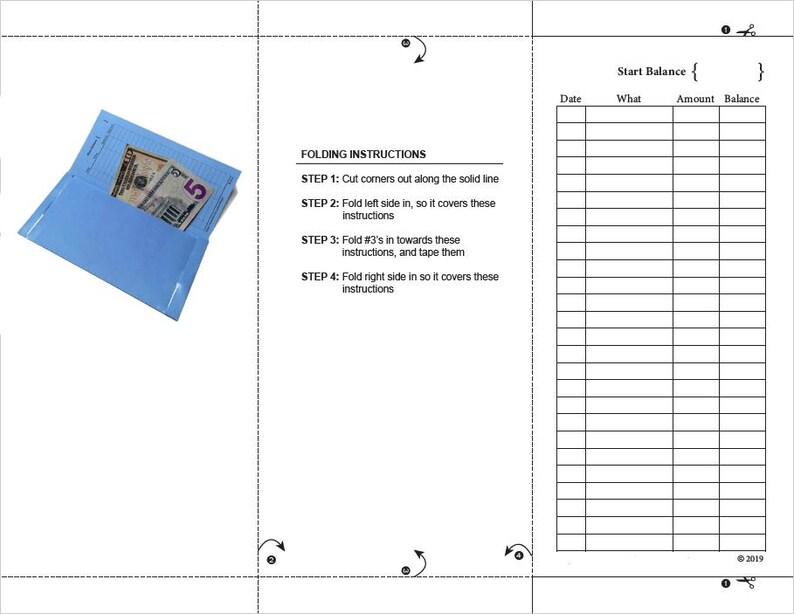 Printable Cash Envelope Budget System: Money Tracker Templates (PDF ...