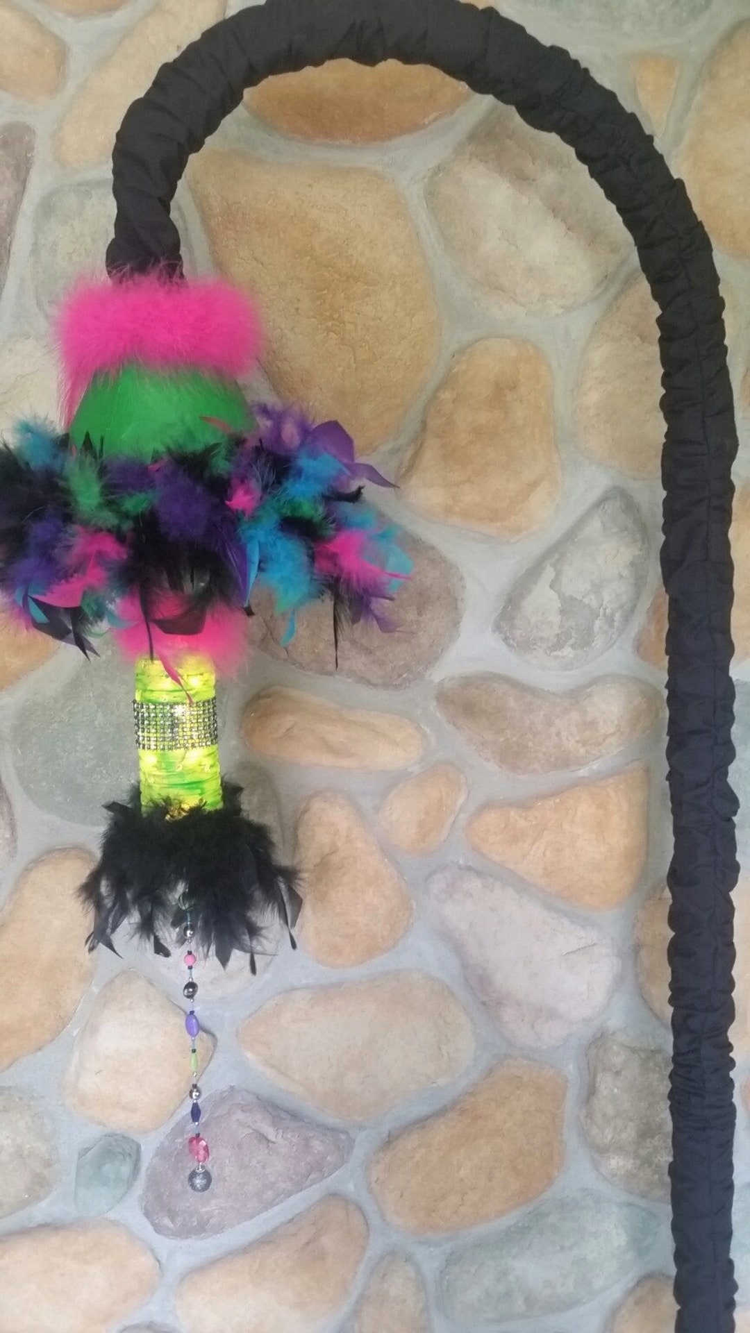 Fun Funky Hanging Pendant Feather Floor Lamp Multi Color Whimsical Lamp ...