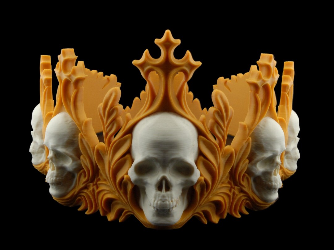 Crown of the Damned - Gothic Skull Crown | 3D Printed Halloween Costume ...