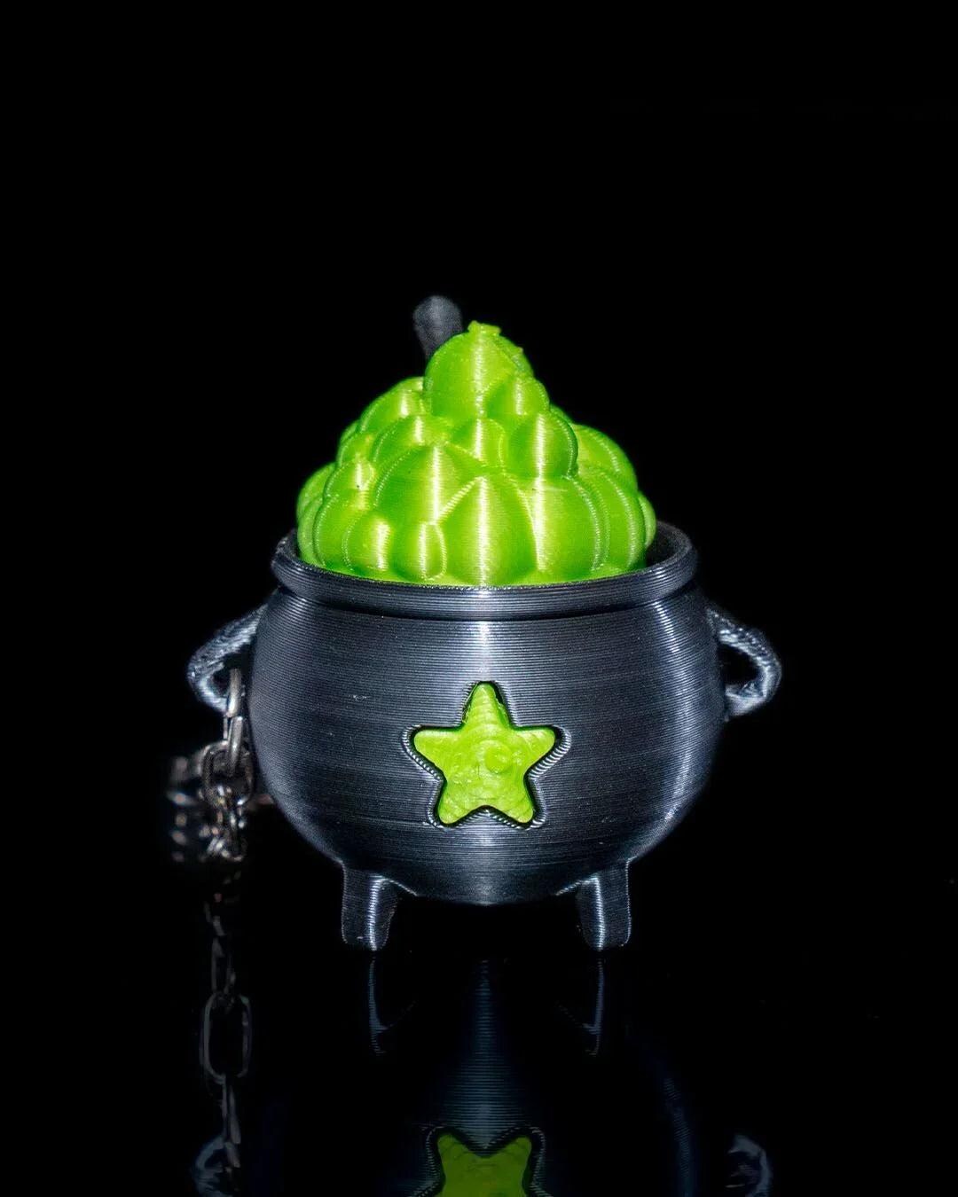 Mini Cauldron Fidget Keychain - Witchy Stress Relief Toy | Halloween ...
