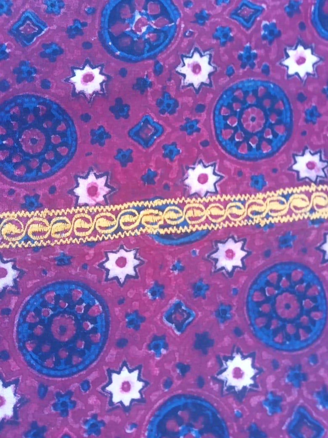 Handcrafted Sindhi Ajrak Tradition Blockprinted Cotton Shaw Cultural ...