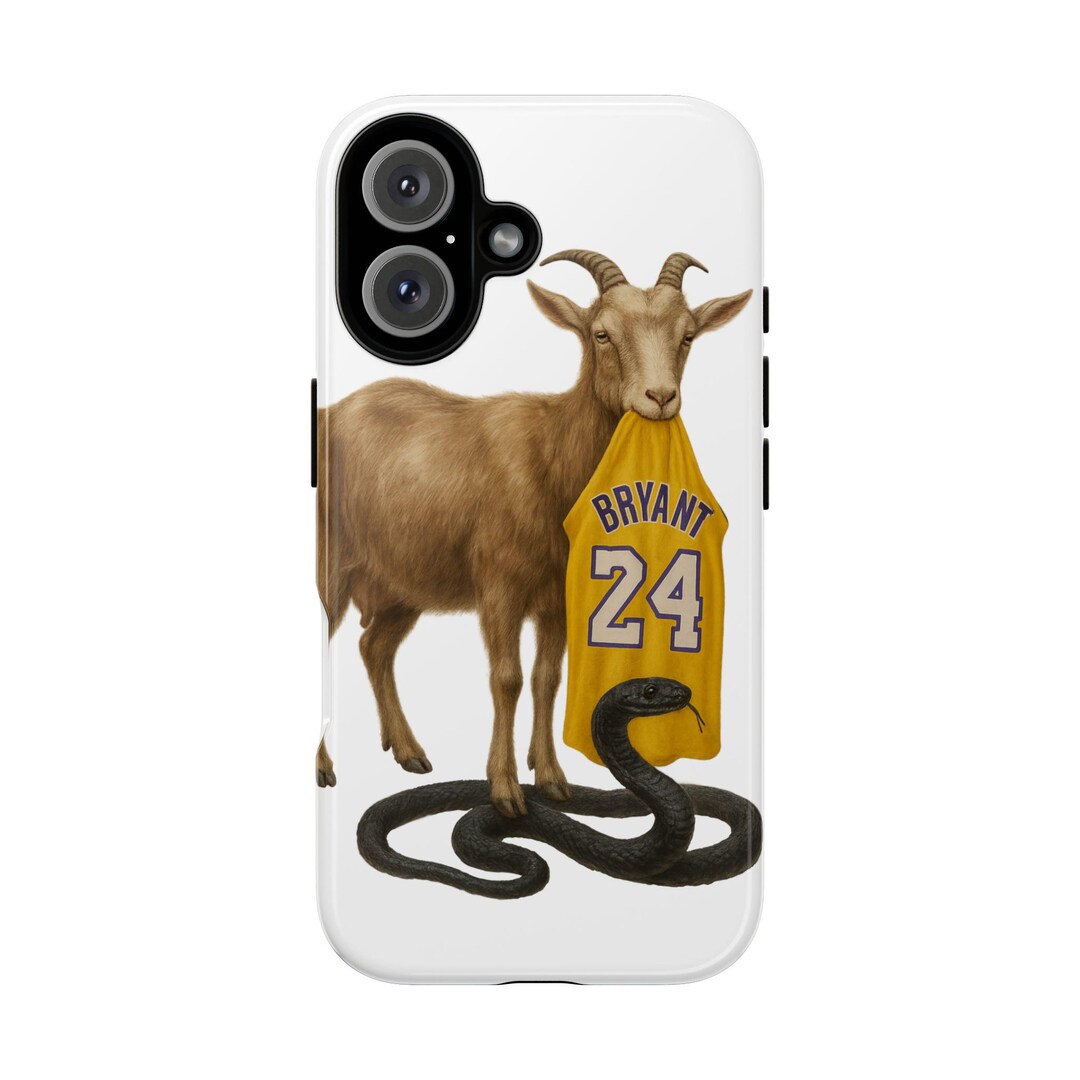Kobe Bryant Goat Phone Case, Basketball Lover Gift, Tough Phone Cover ...