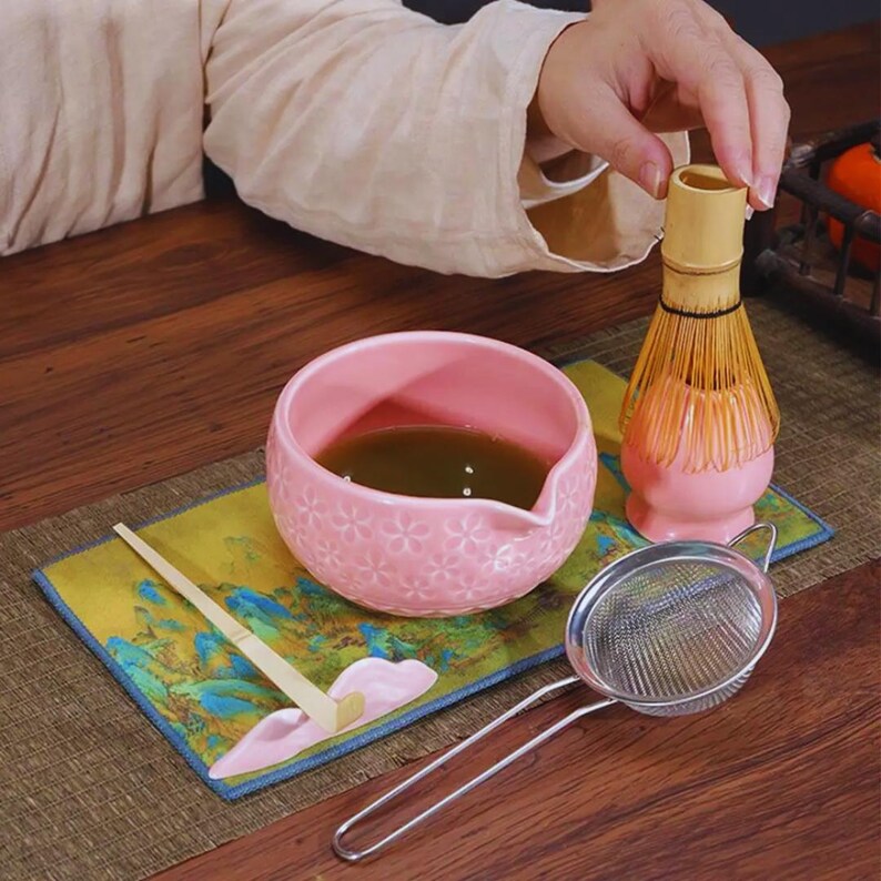 Japanese Matcha Tea Set: Traditional Ceremony Kit With Bowl, Whisk ...