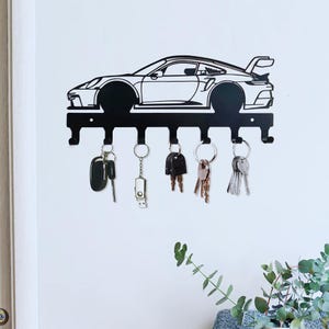 Car Key Holder for Wall: Metal Key Rack - Garage & Entryway Decor - Etsy