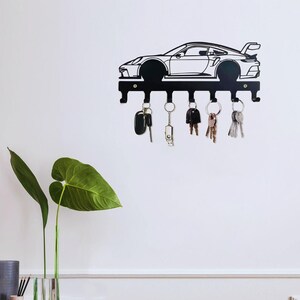 Car Key Holder for Wall: Metal Key Rack - Garage & Entryway Decor - Etsy