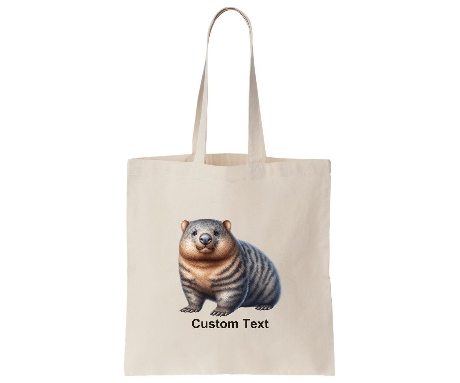 Custom Wombat 100% Cotton Canvas Tote Bag - Etsy
