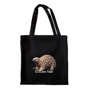 Ground Pangolin Tote Bag, Custom Tote, Custom Animal Tote Bag, Animal ...