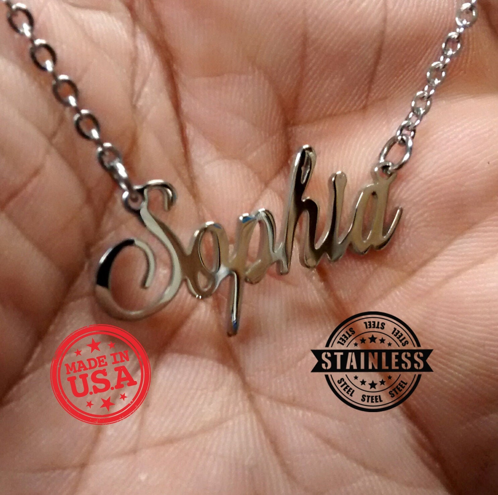 Name Necklace Customized With Your Name Color. Personalized - Etsy