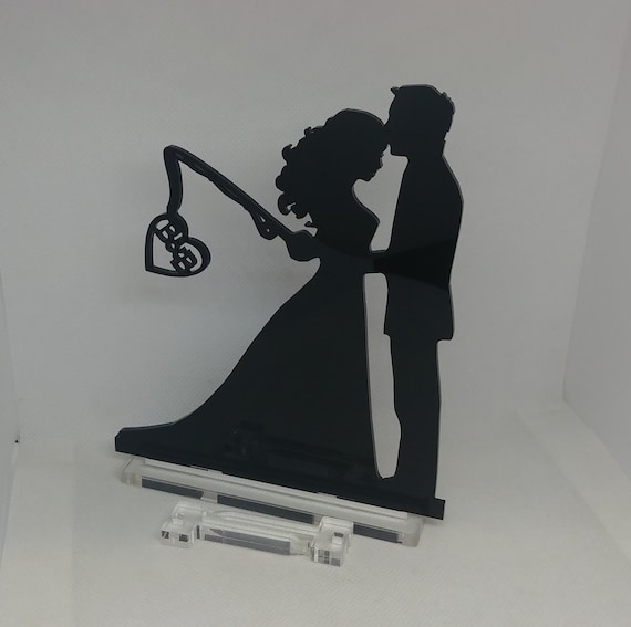 Custom Wedding Cake Topper Personalized Silhouette With - Etsy
